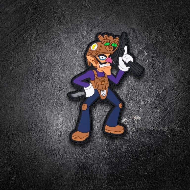Waluigi PVC Morale Patch - PatchOps