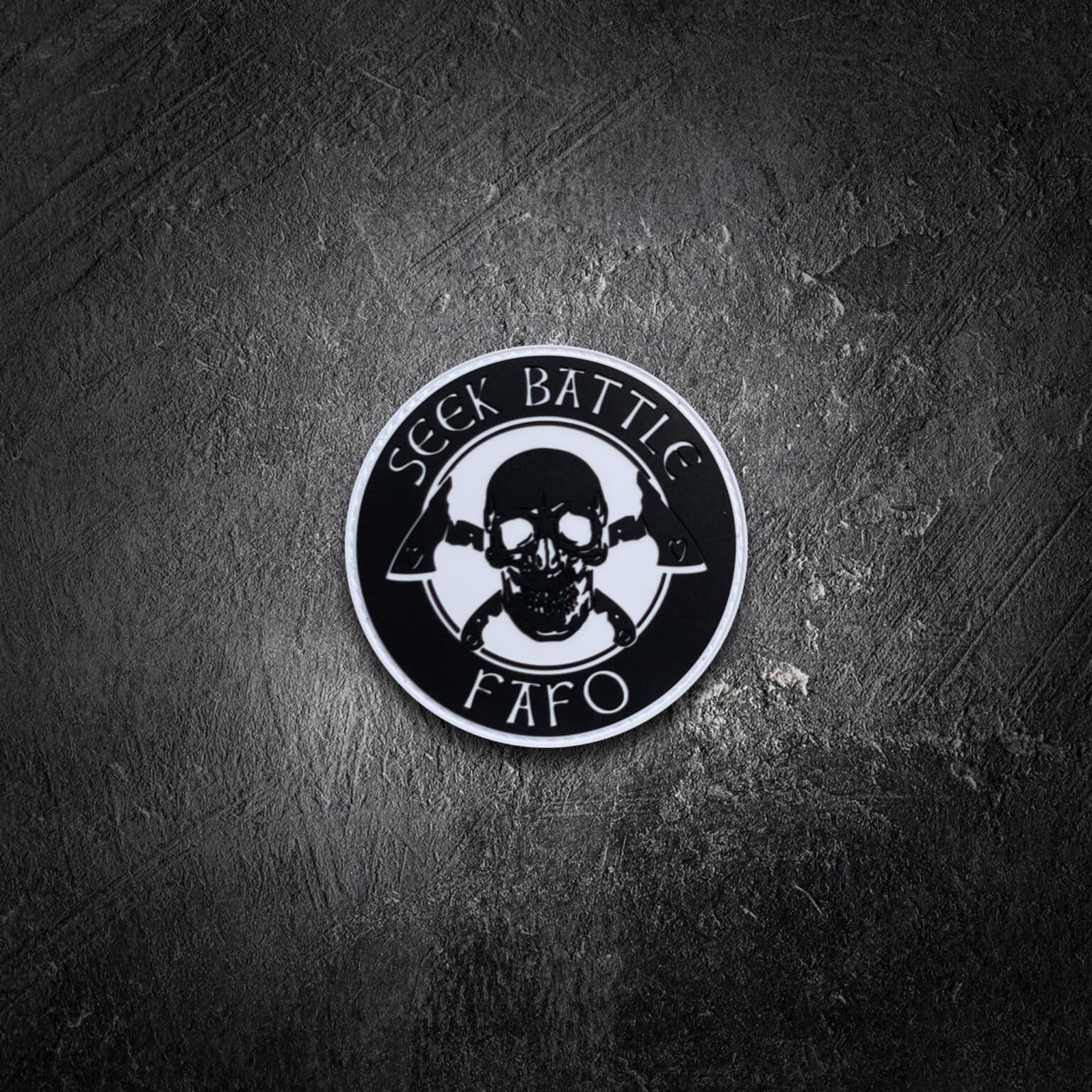 Eddie Gallagher FAFO Seek Battle Black & White PVC Morale Patch - PatchOps