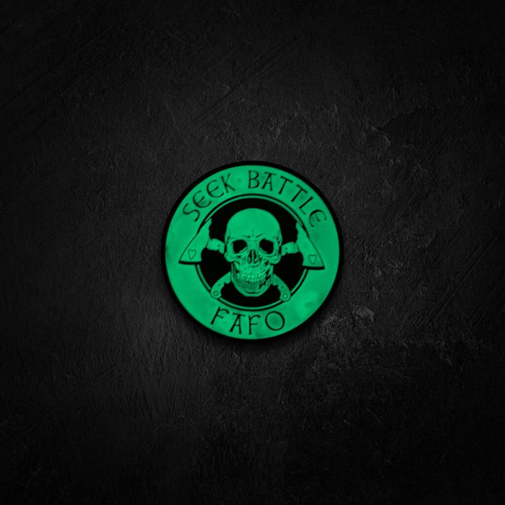 Eddie Gallagher FAFO Seek Battle Glow in the Dark PVC Morale Patch - PatchOps