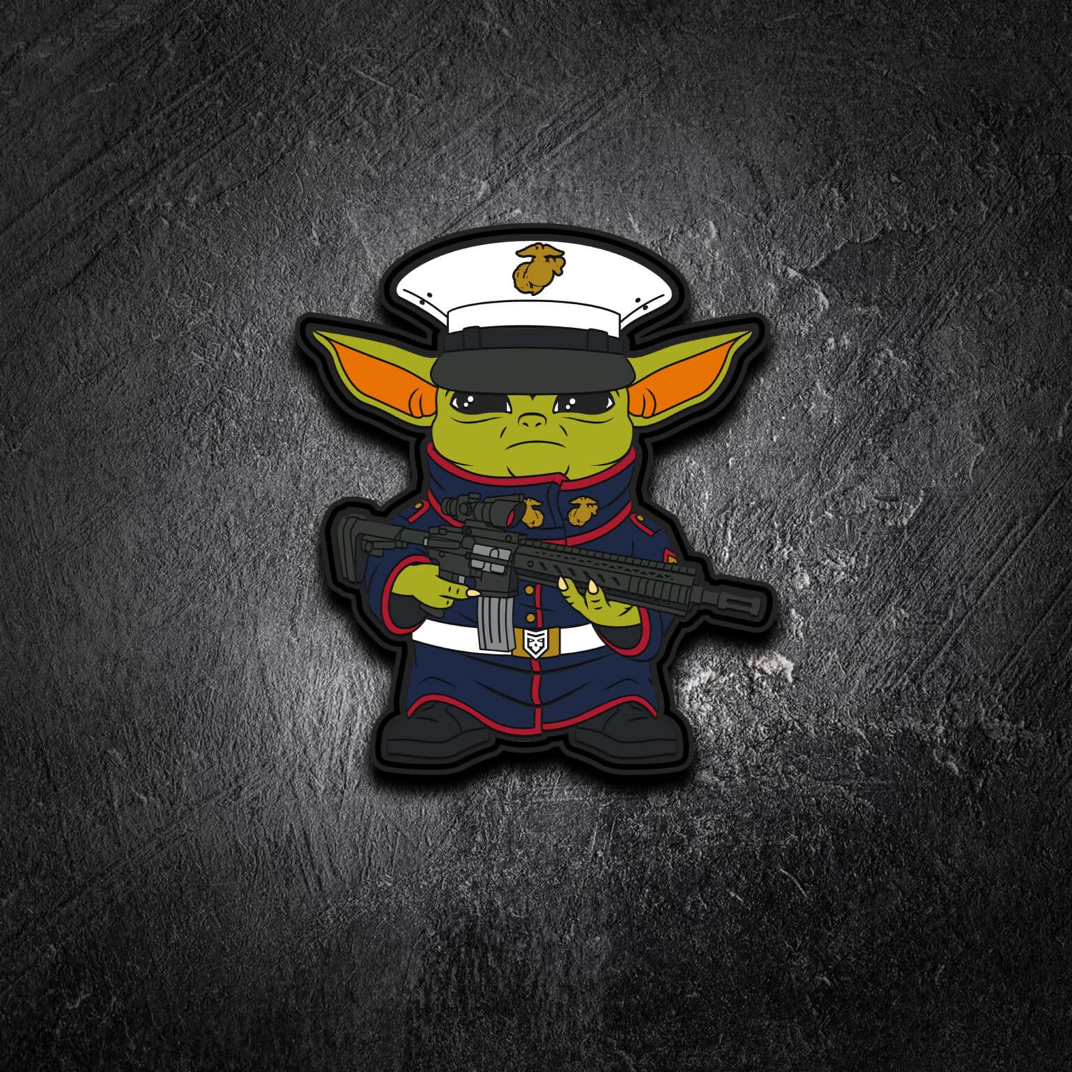 GROGU BABY YODA DEVIL DOG PVC Morale Patch - PatchOps