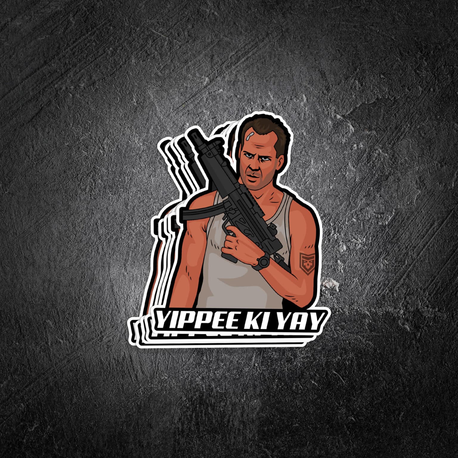 Die Hard Yippee Ki Yay Vinyl Decal - PatchOps