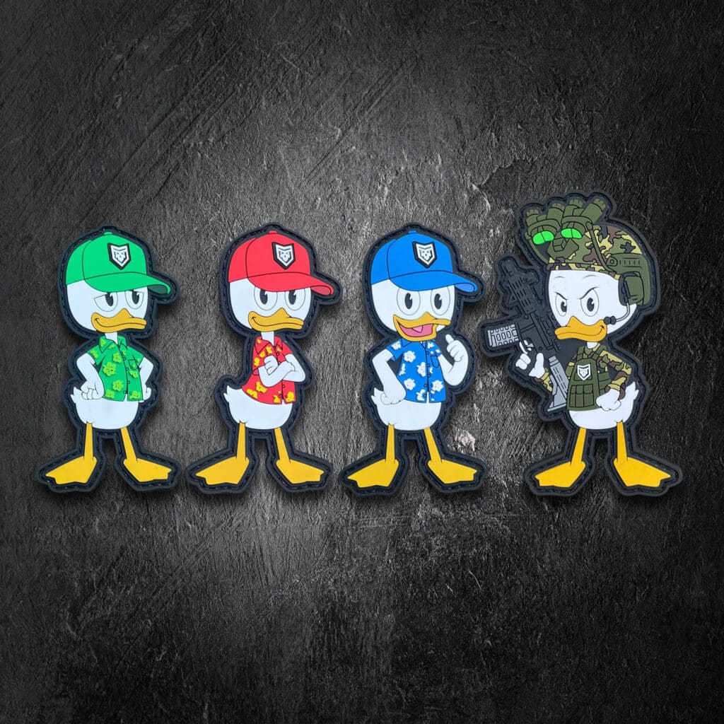 FULL SET: Huey, Dewey, Louie, & Pewey PVC Morale Patch - PatchOps