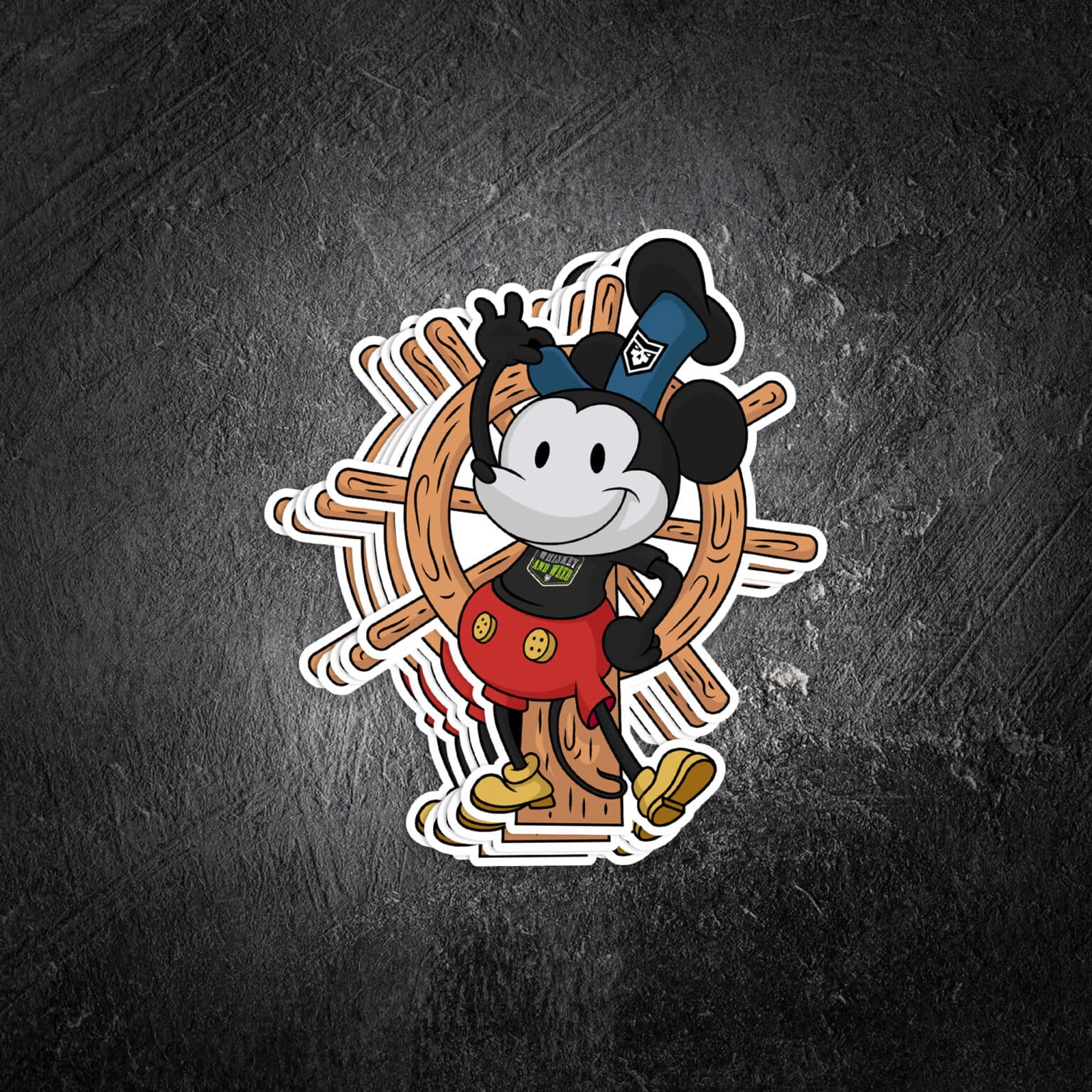 Steamboat Willie Vinyl Decal - PatchOps