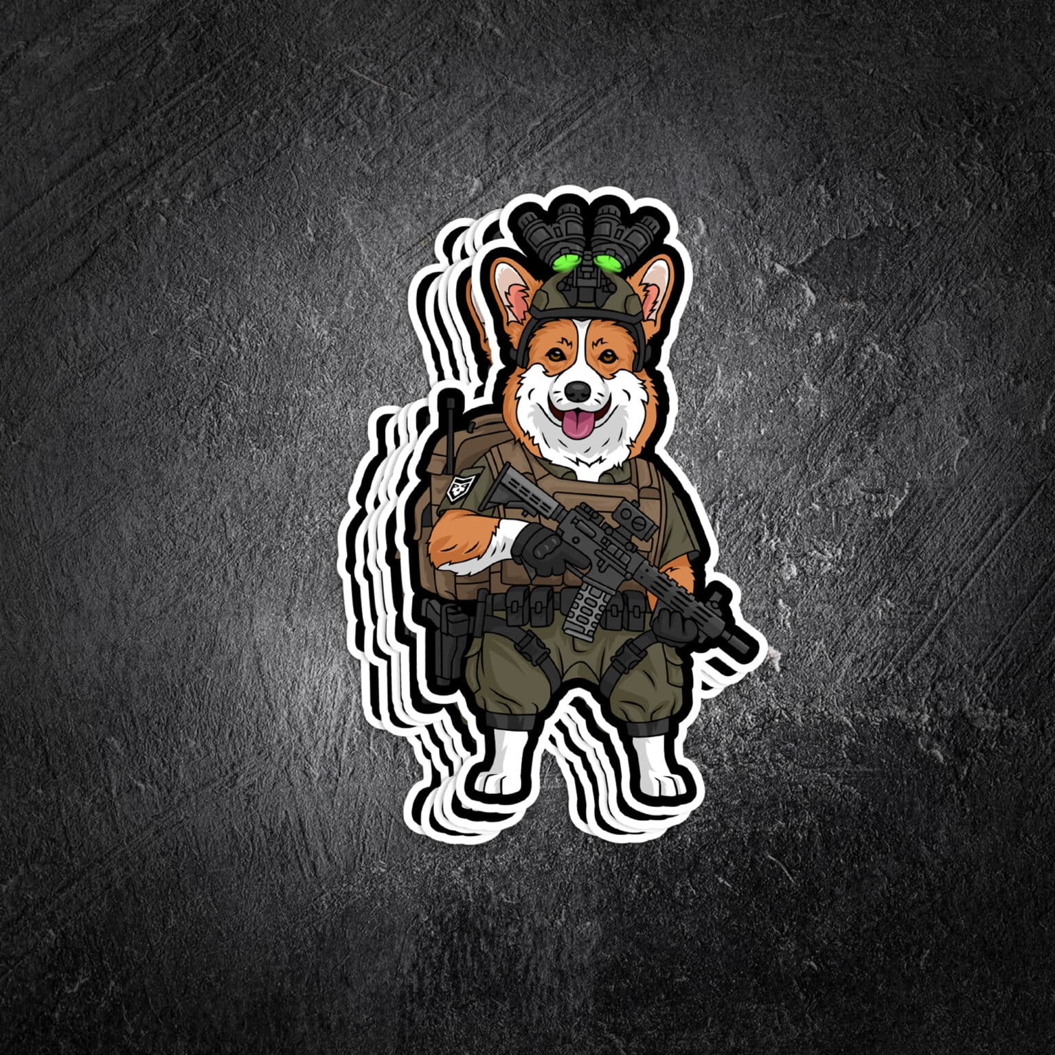 Tactical Corgi Vinyl Decal - PatchOps