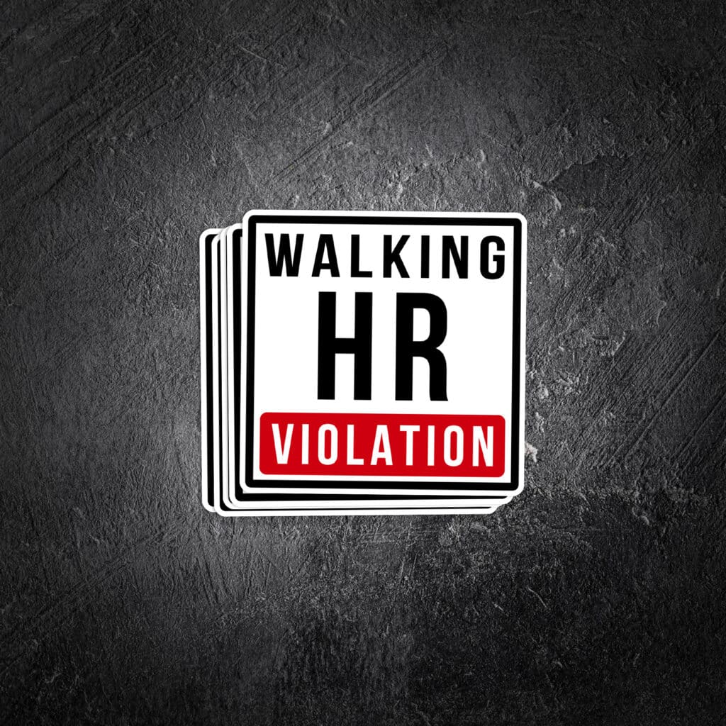 Walking HR Violation Vinyl Decal - PatchOps