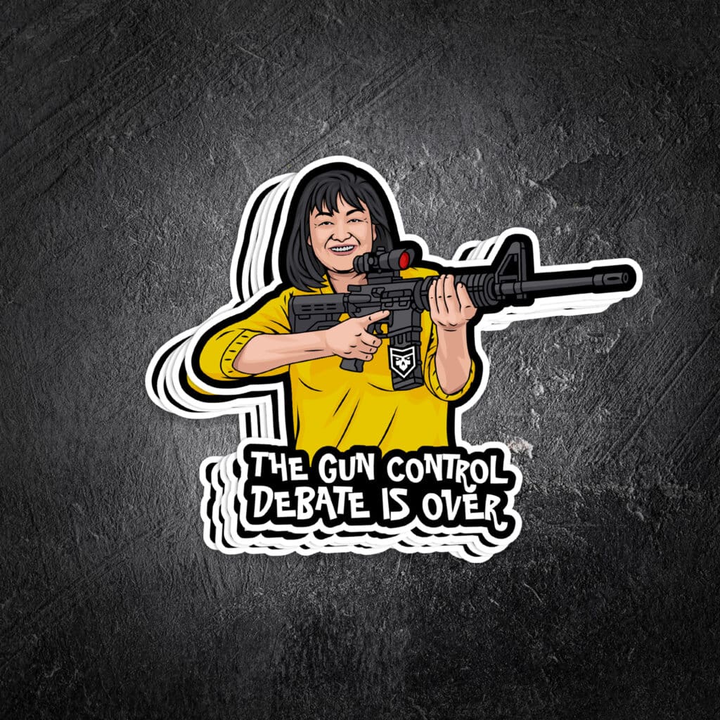 The Gun Control Debate is Over Vinyl Decal - PatchOps