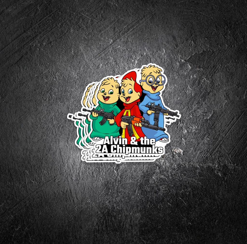 2A Chipmunks Vinyl Decal - PatchOps