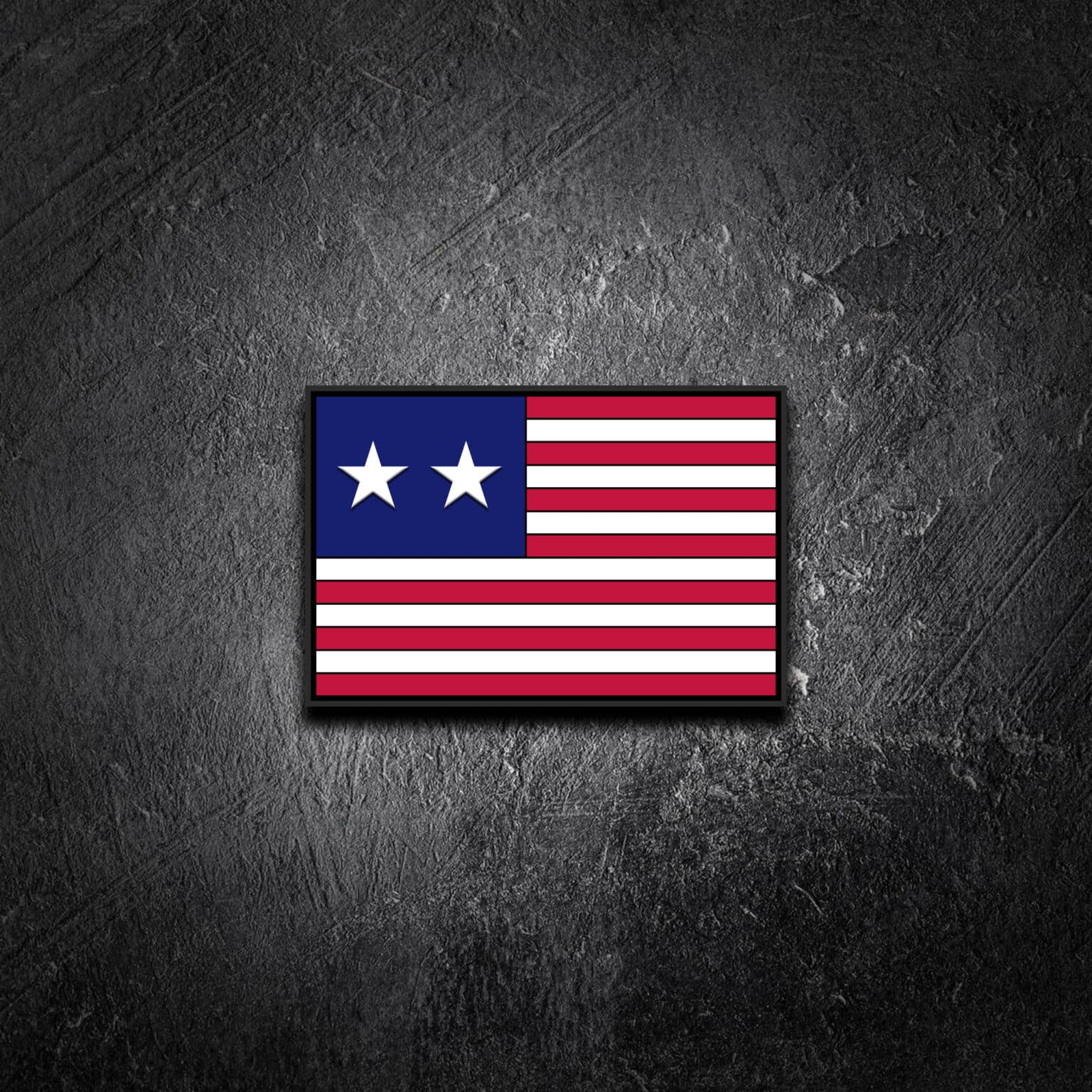 WF Western Forces 2 Star Flag PVC Morale Patch - PatchOps