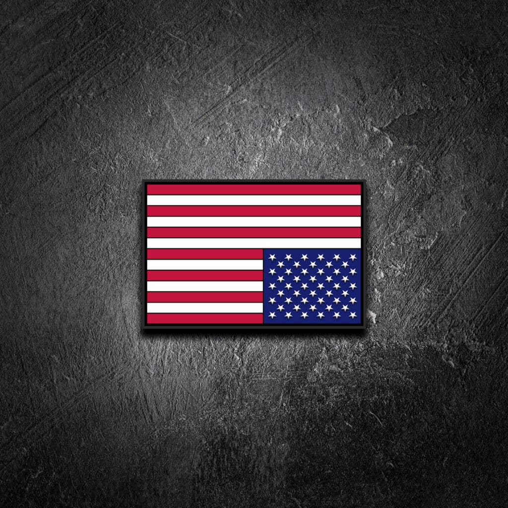 Country in Distress American Flag PVC Morale Patch - PatchOps