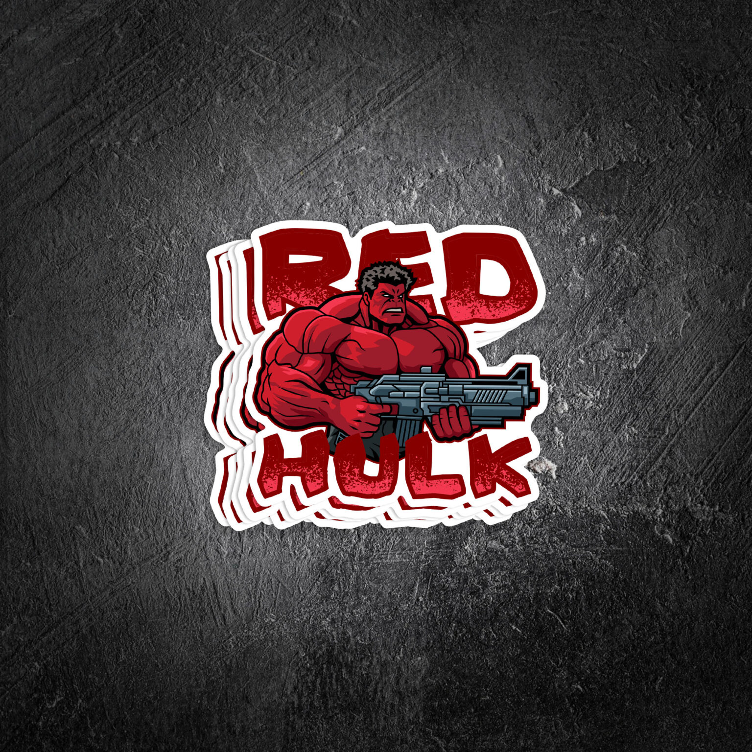 Red Hulk Vinyl Decal - PatchOps