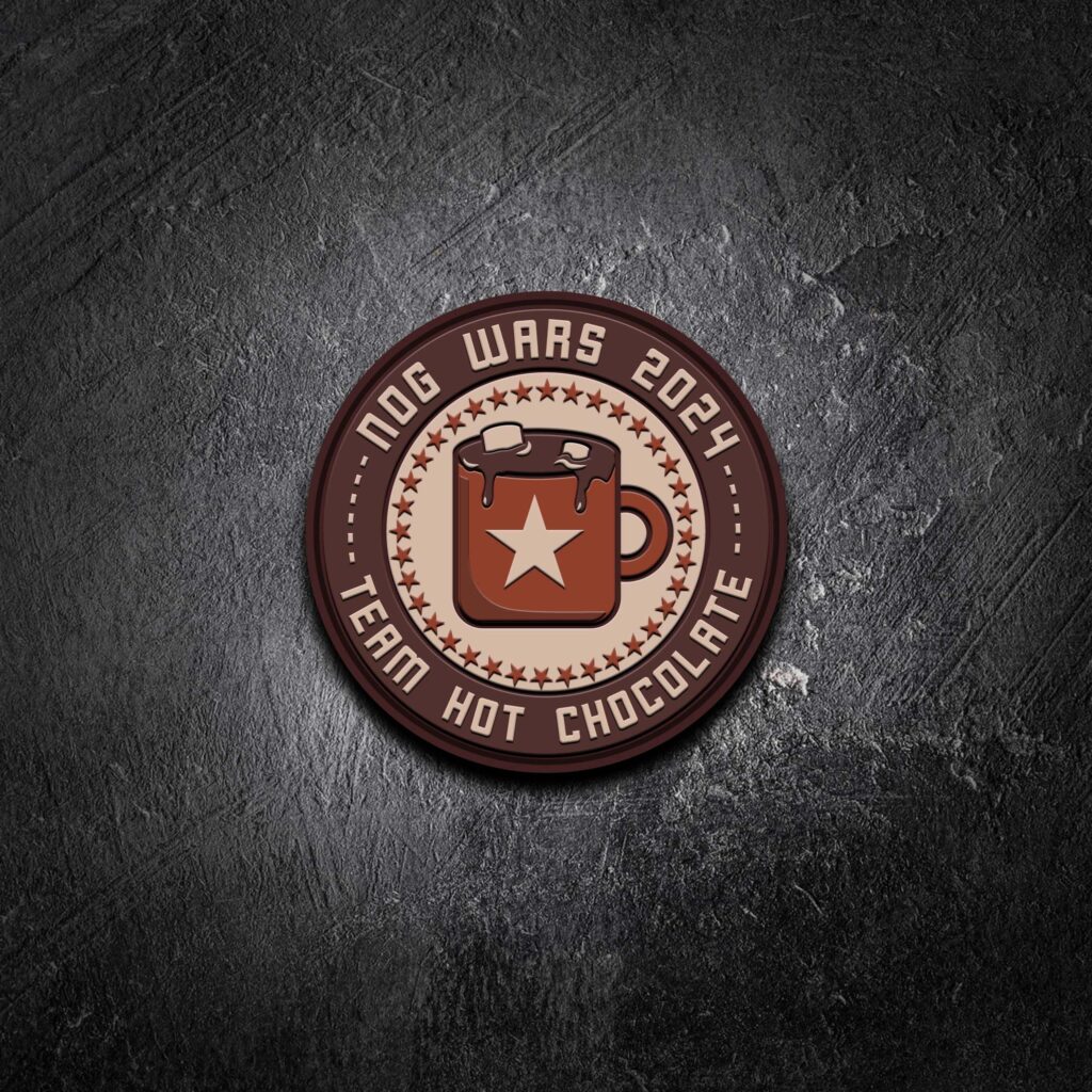 NOG WARS 2024 Team Hot Chocolate PVC Morale Patch - PatchOps