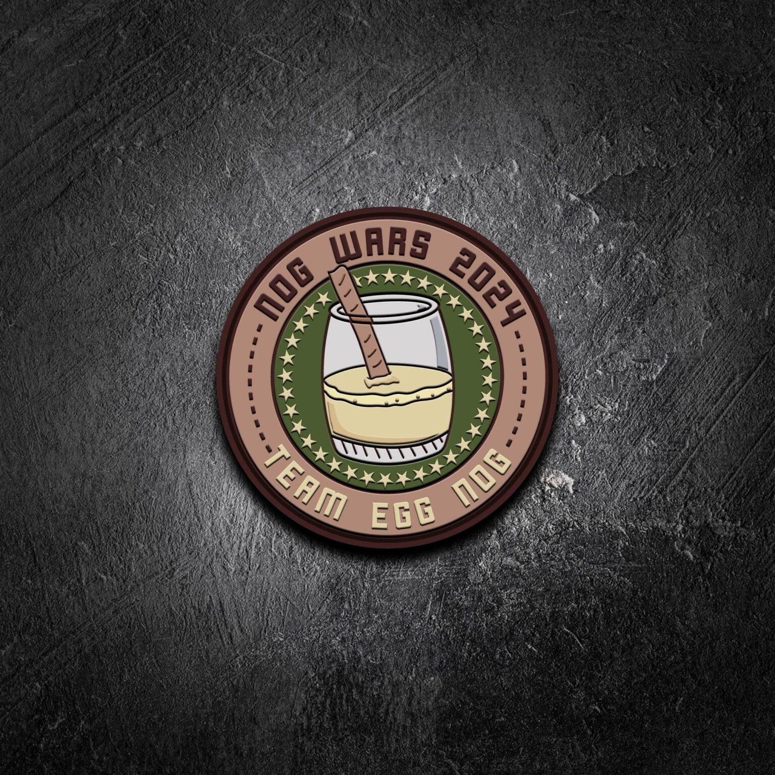 NOG WARS 2024 Team Egg Nog PVC Morale Patch - PatchOps