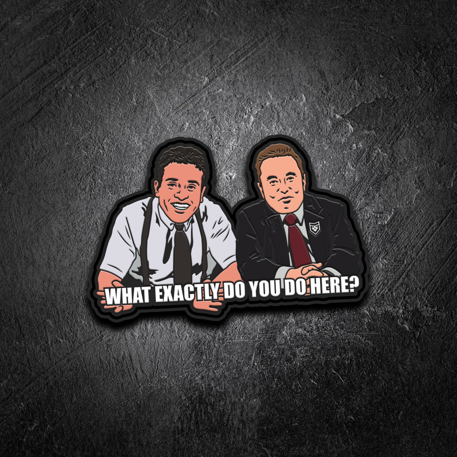 Office Space: Vivek & Elon DOGE Parody PVC Morale Patch - PatchOps