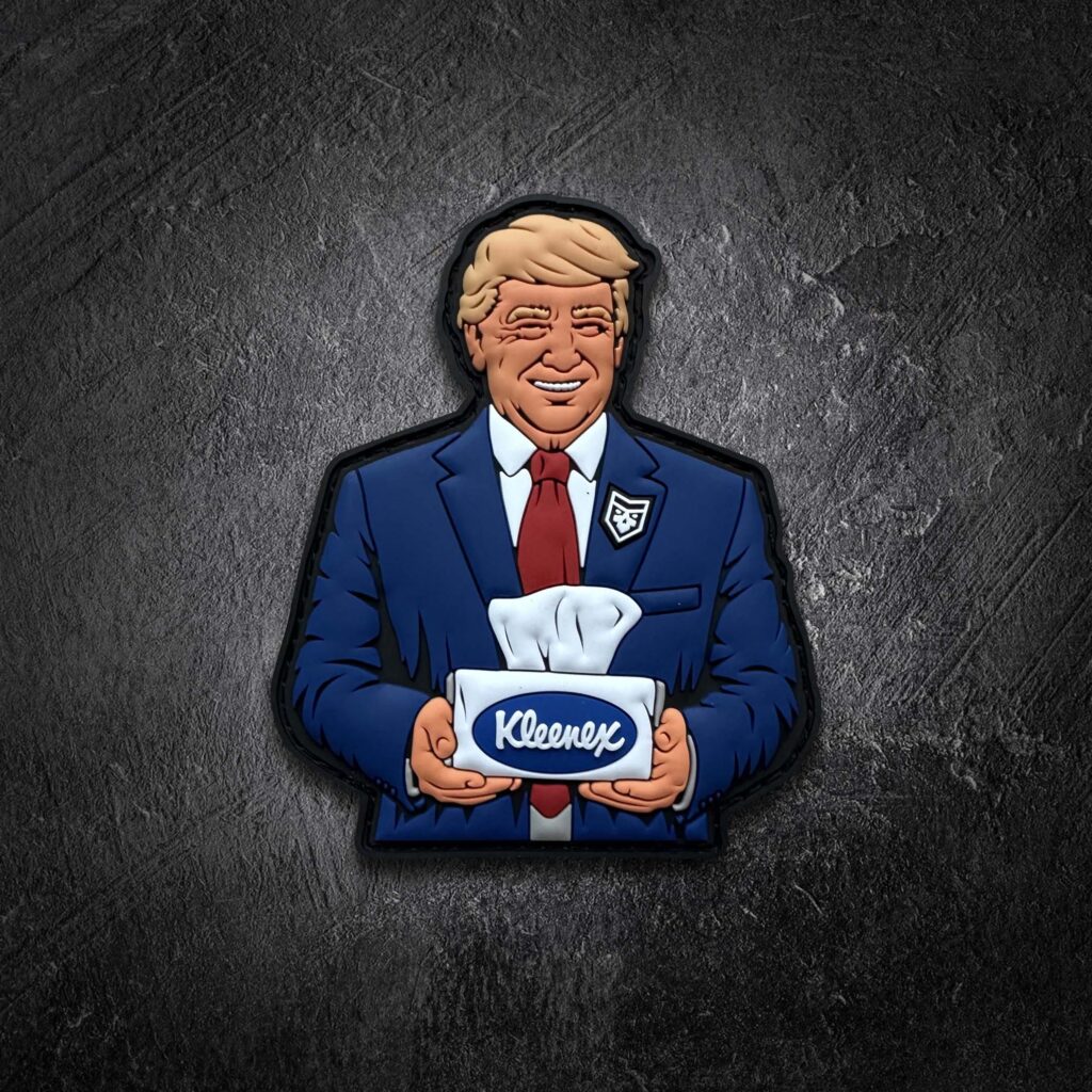Trump: Kleenex For Liberal Tears PVC Morale Patch - PatchOps