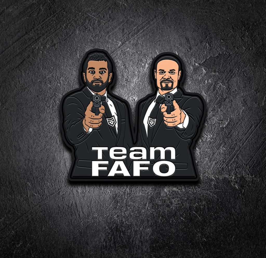 Kash Patel & Dan Bongino Team FAFO PVC Morale Patch - PatchOps