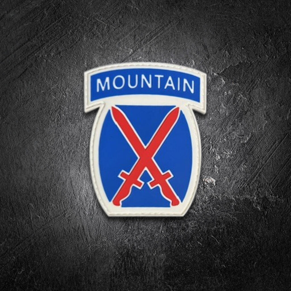 10th Mountain Army PVC Morale Patch - PatchOps