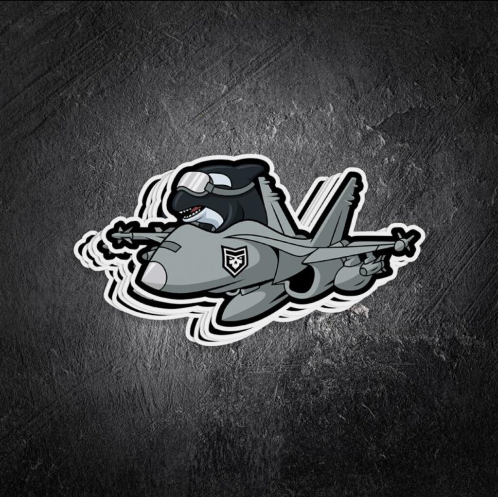 Orca Air Force Vinyl Decal - PatchOps