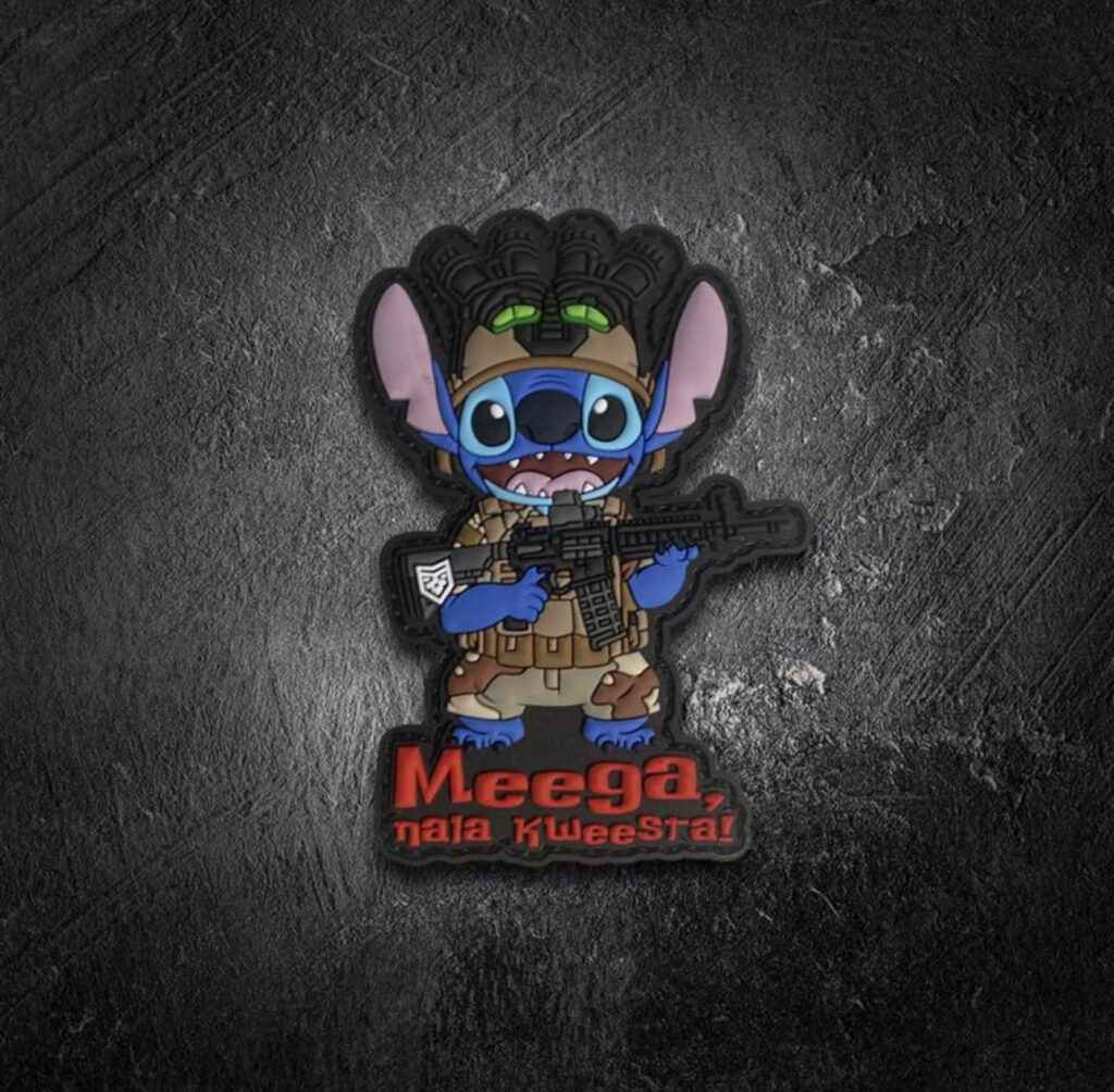 Stitch:Meega, nala kweesta! PVC Morale Patch - PatchOps