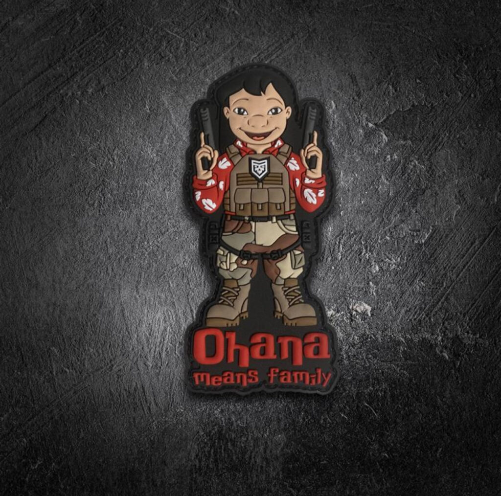 Lilo:Ohana Means Family PVC Morale Patch - PatchOps