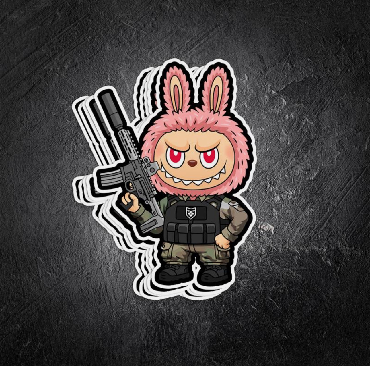 Pink Tactibubu Vinyl Decal - PatchOps