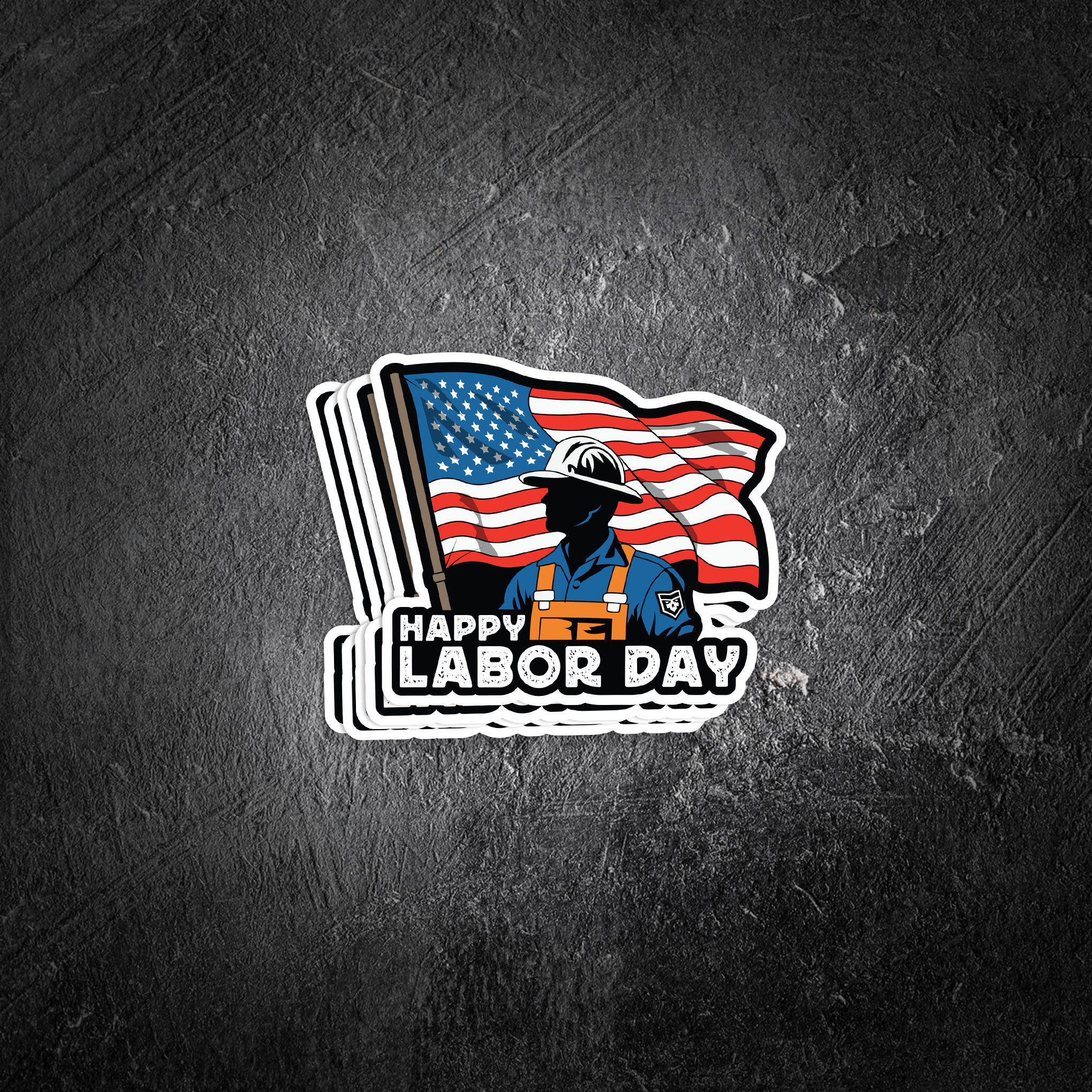 Happy Labor Day Vinyl Decal - PatchOps