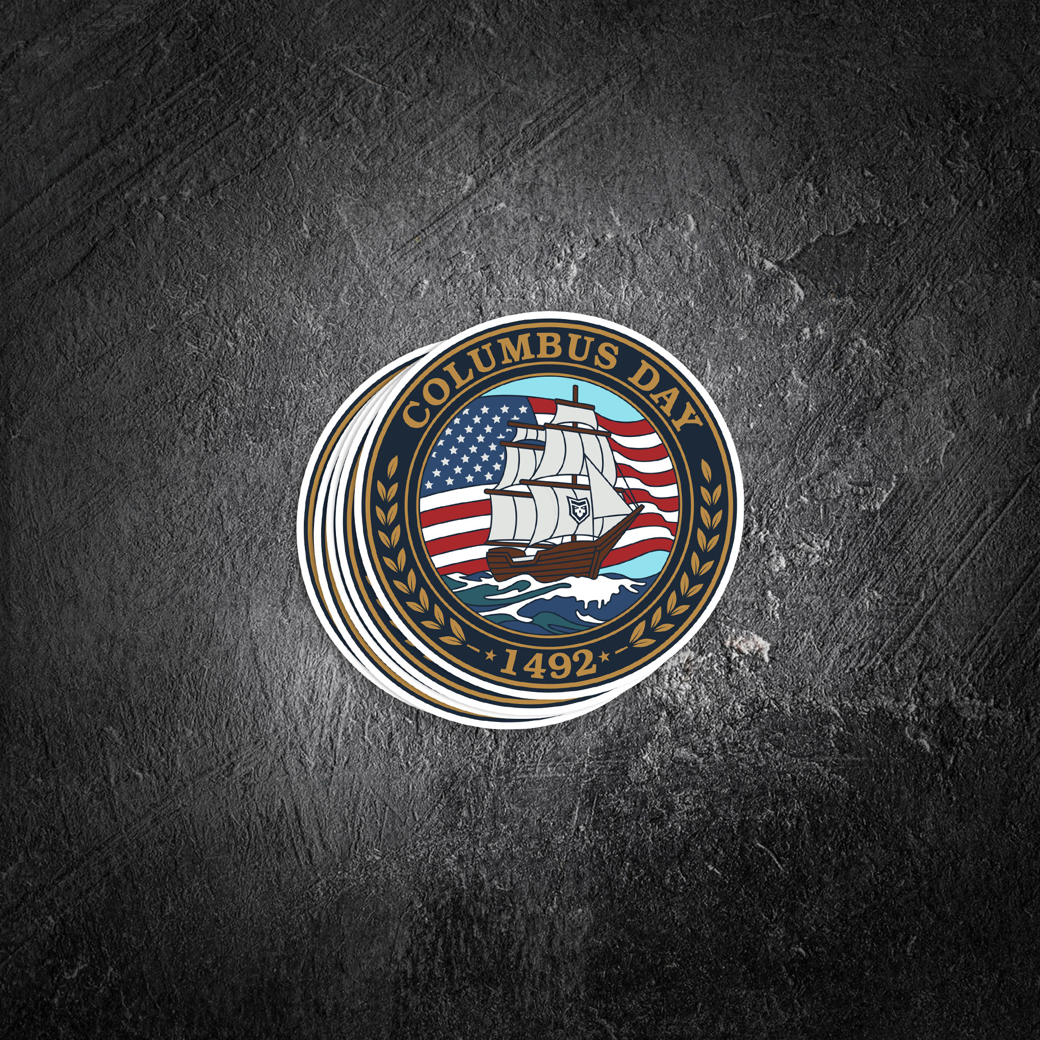 Columbus Day Vinyl Decal - PatchOps