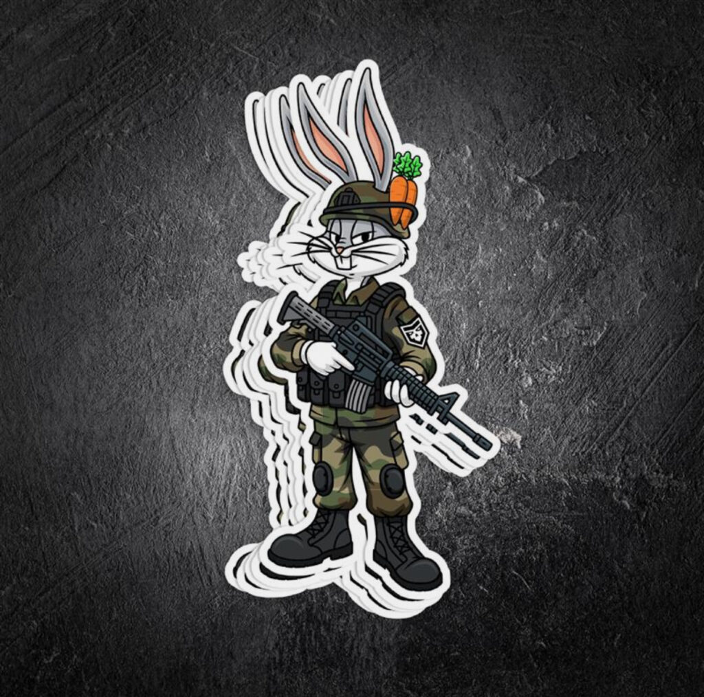 Looney Goons: Bunny Vinyl Decal - PatchOps