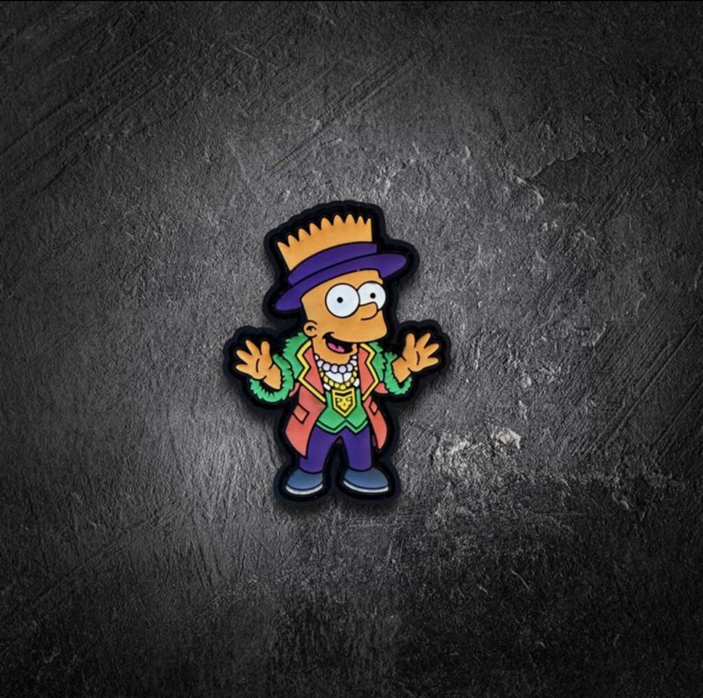 Bart Pimpson PVC Morale Patch - PatchOps