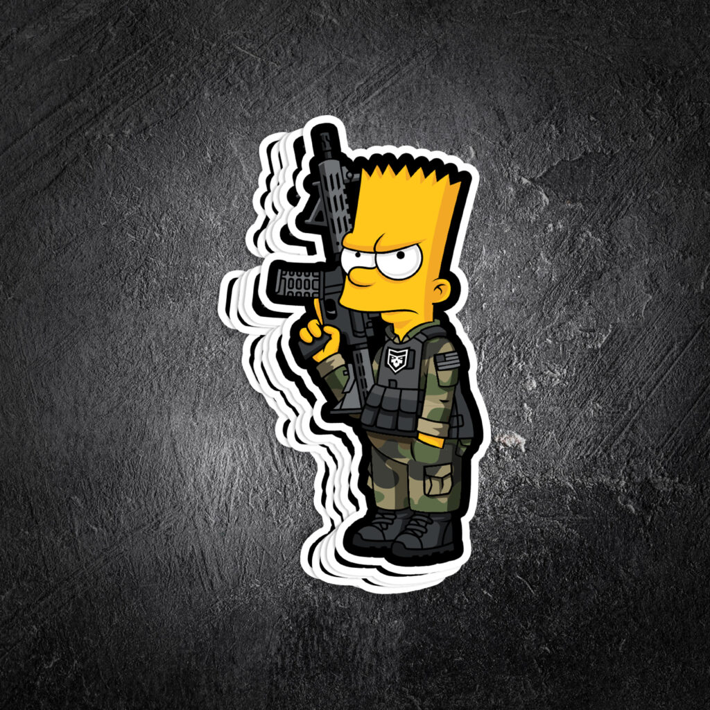 Tactical Bart Simpson Vinyl Decal - PatchOps