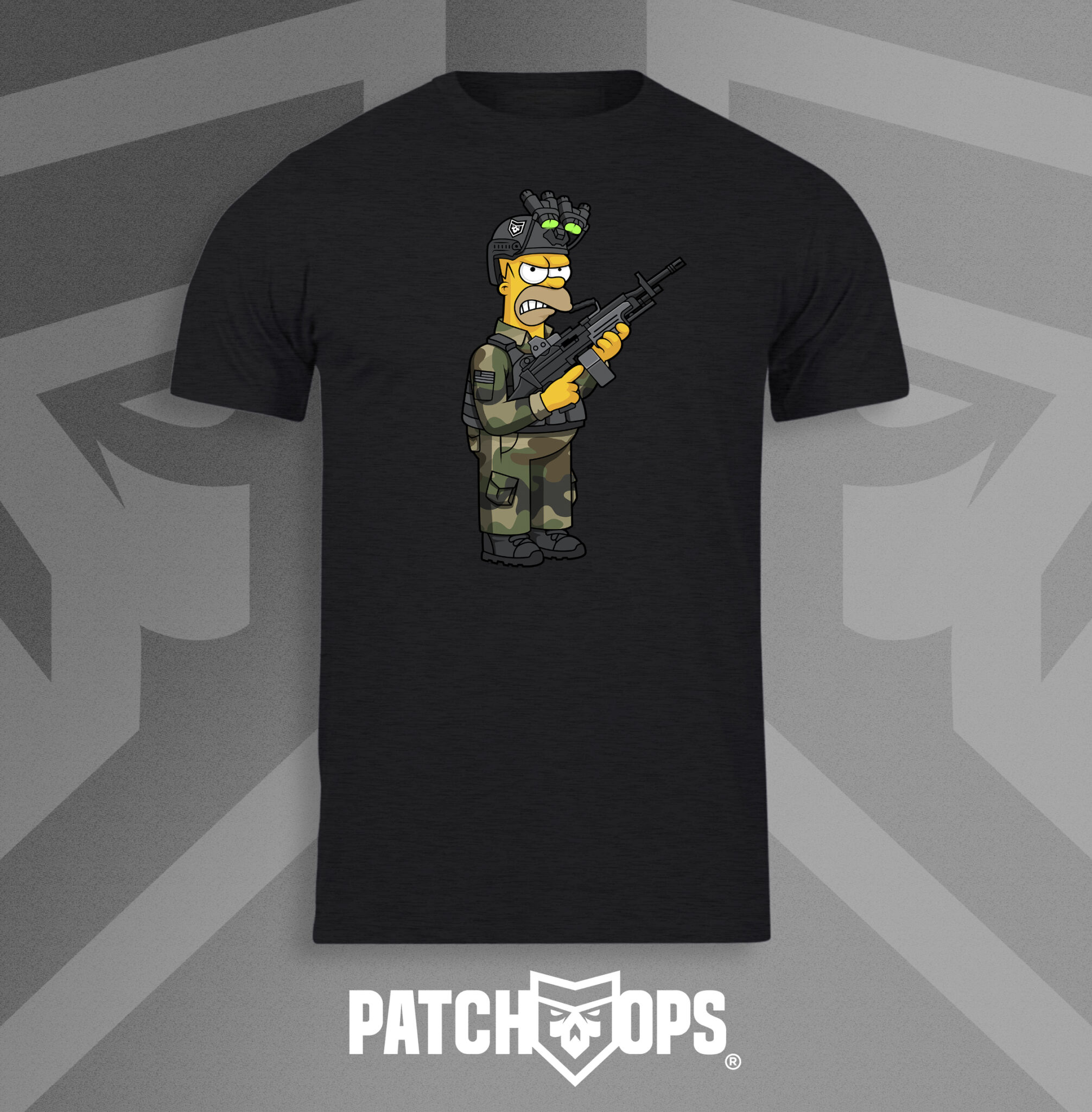 Tactical Homer Simpson T-Shirt - PatchOps