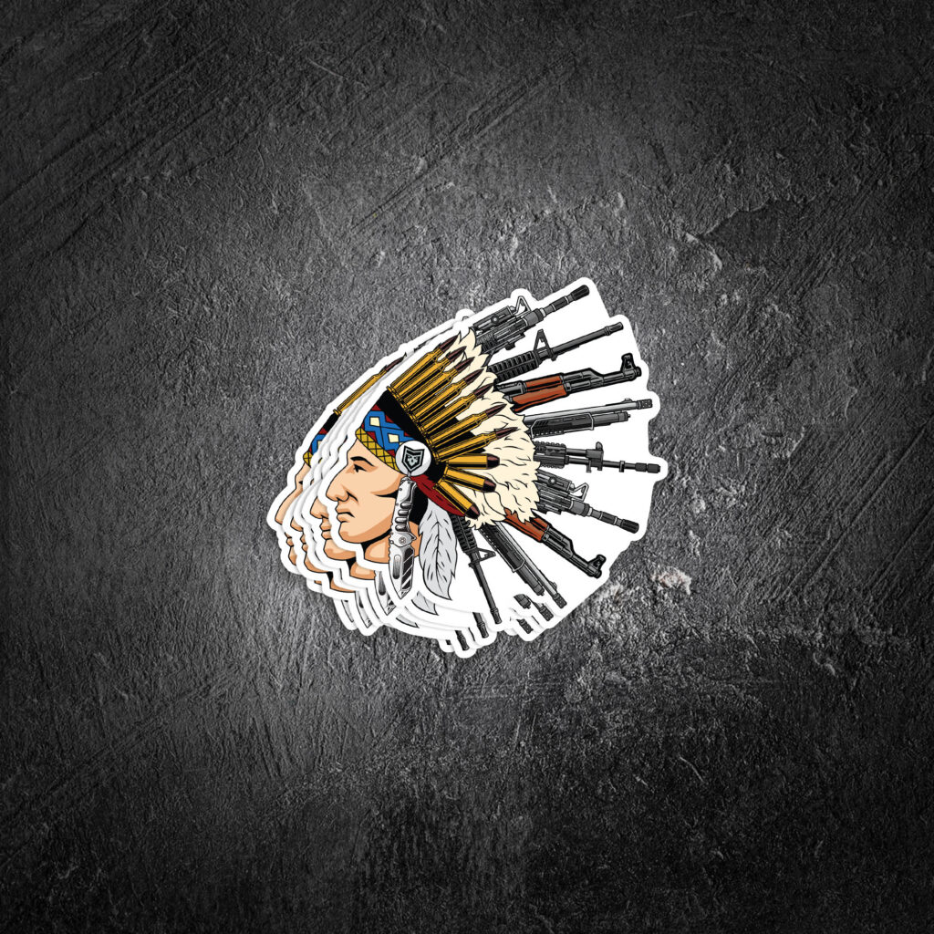 Tactical Indian Vinyl Decal - PatchOps