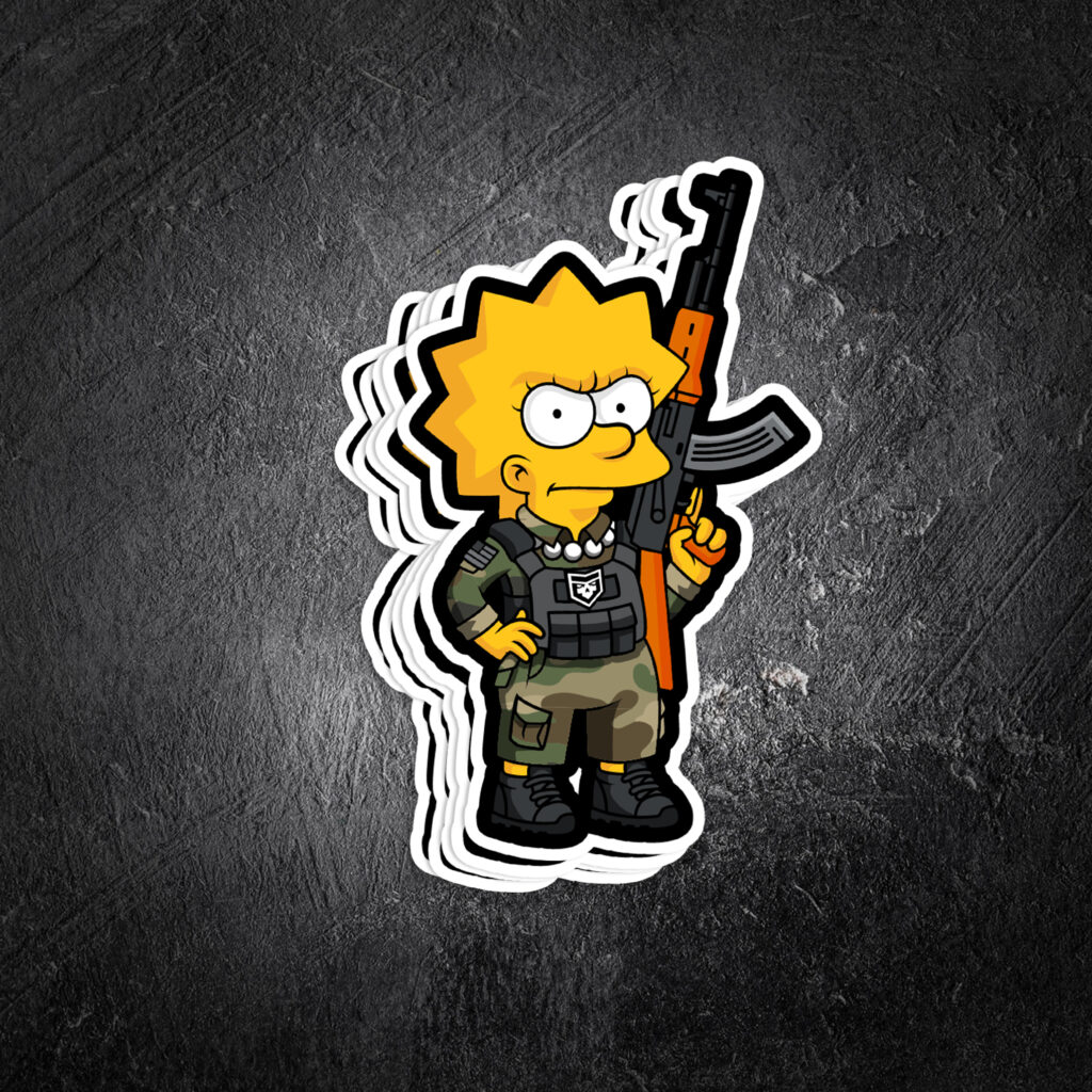 Tactical Lisa Simpson Vinyl Decal - PatchOps
