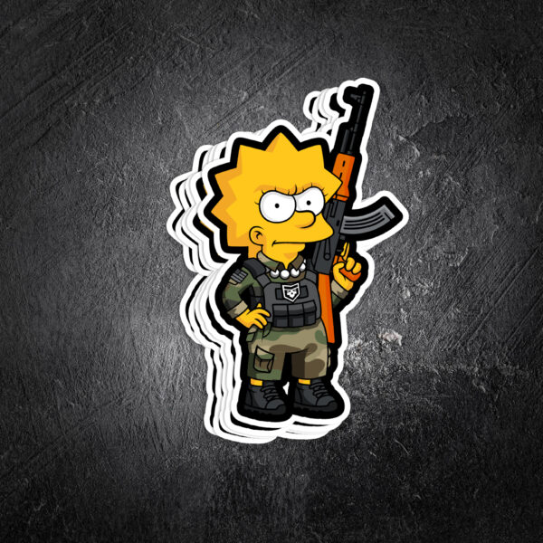 Tactical Lisa Simpson Vinyl Decal - PatchOps