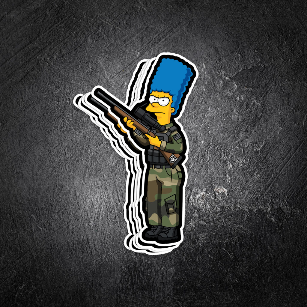 Tactical Marge Simpson Vinyl Decal - PatchOps