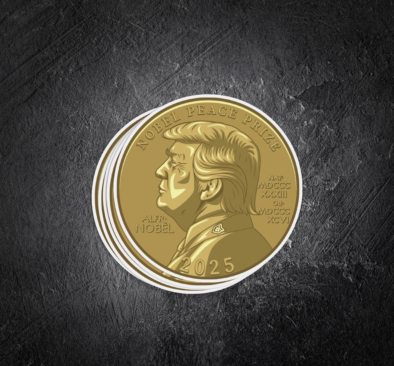 Trump Nobel Peace Prize Vinyl Decal - PatchOps