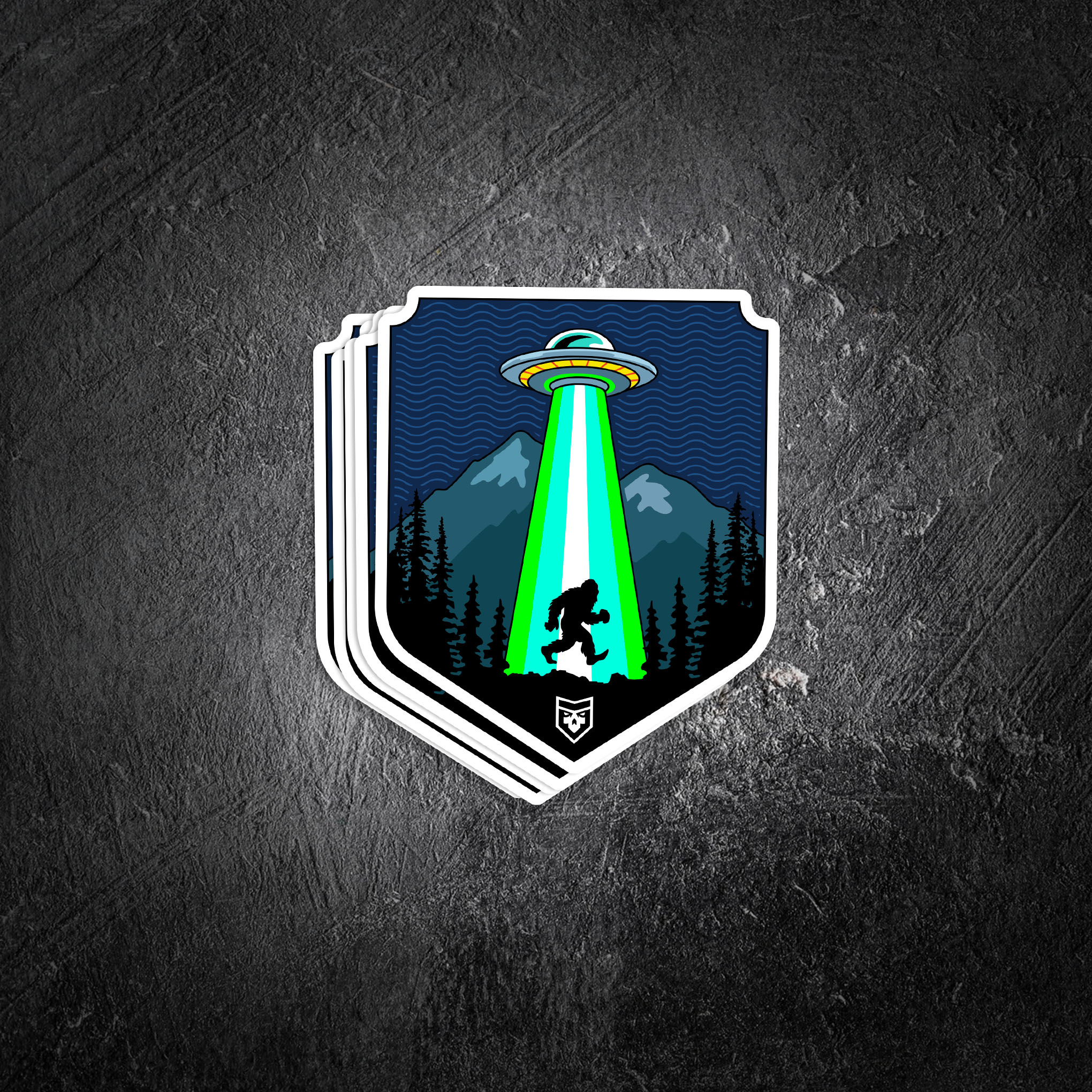 Bigfoot UFO Vinyl Decal - PatchOps