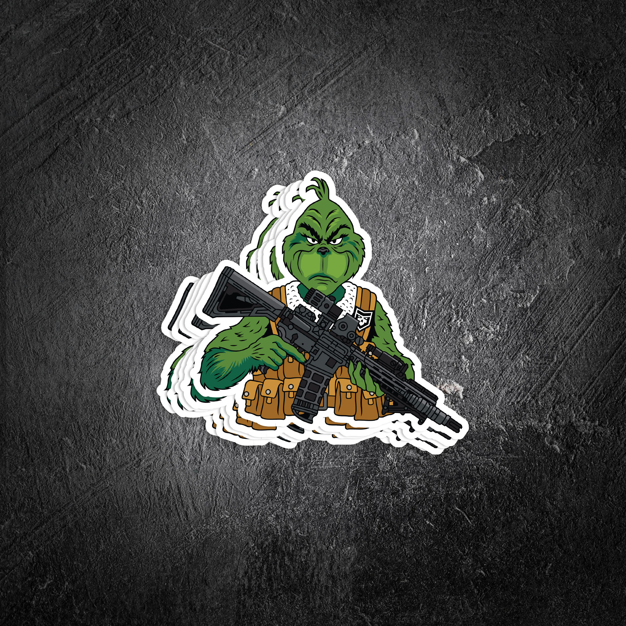 Tactical Grinch Vinyl Decal - PatchOps