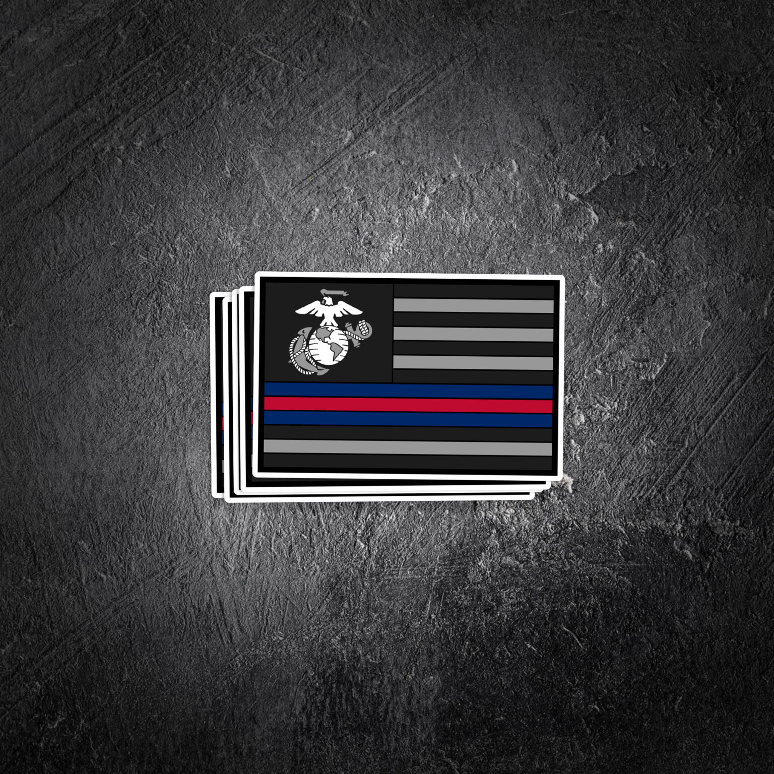 USMC Blood Stripe Flag Vinyl Decal - PatchOps