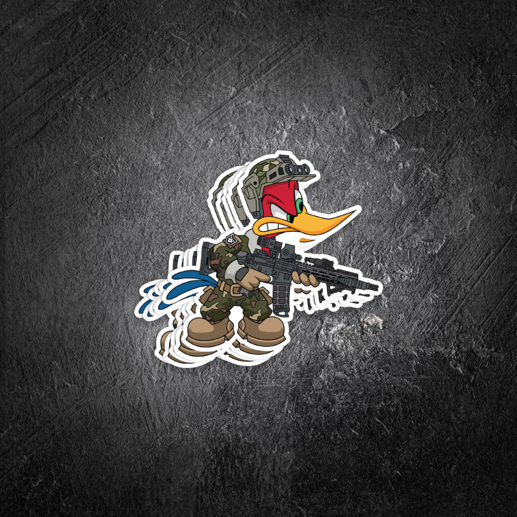 Tactical Woody the Woodpecker Vinyl Decal - PatchOps
