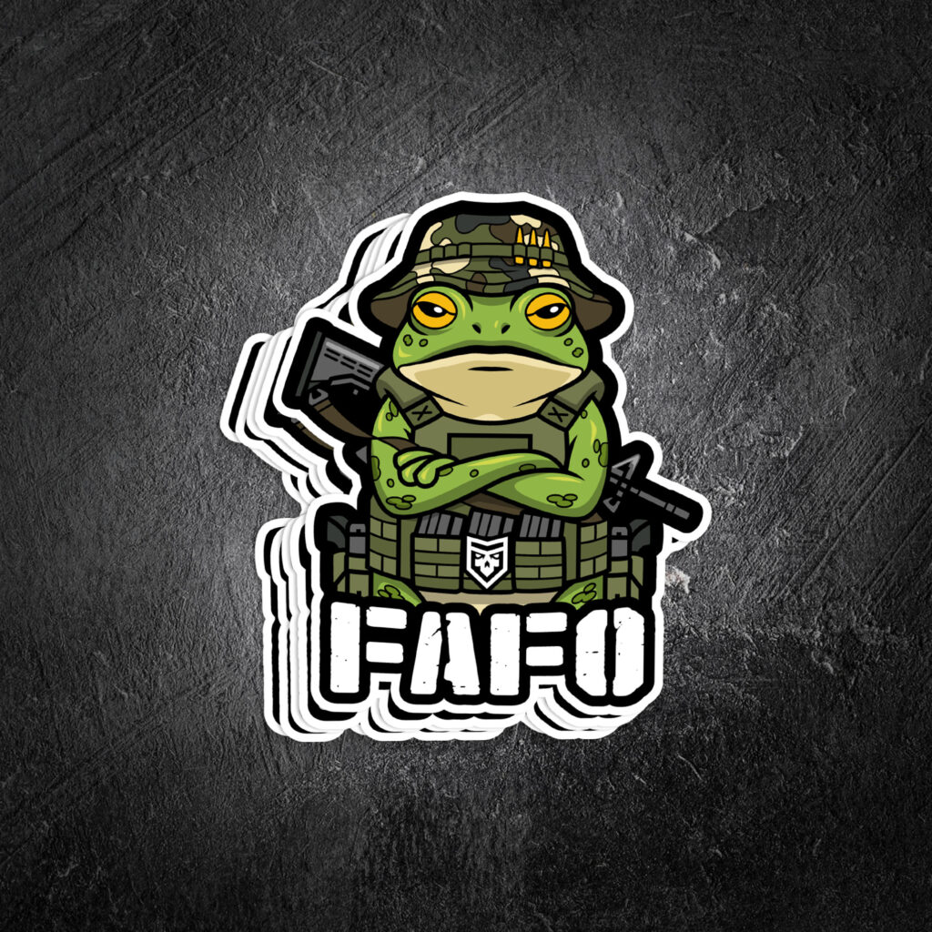Fafo Frog Vinyl Decal - PatchOps