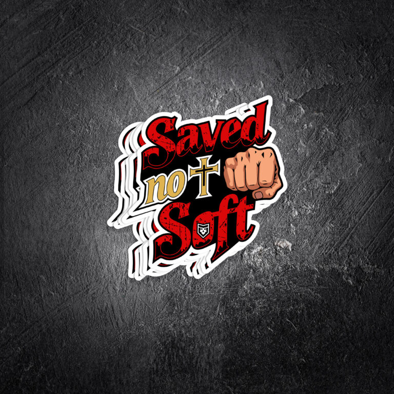 Saved Not Soft Vinyl Decal - PatchOps