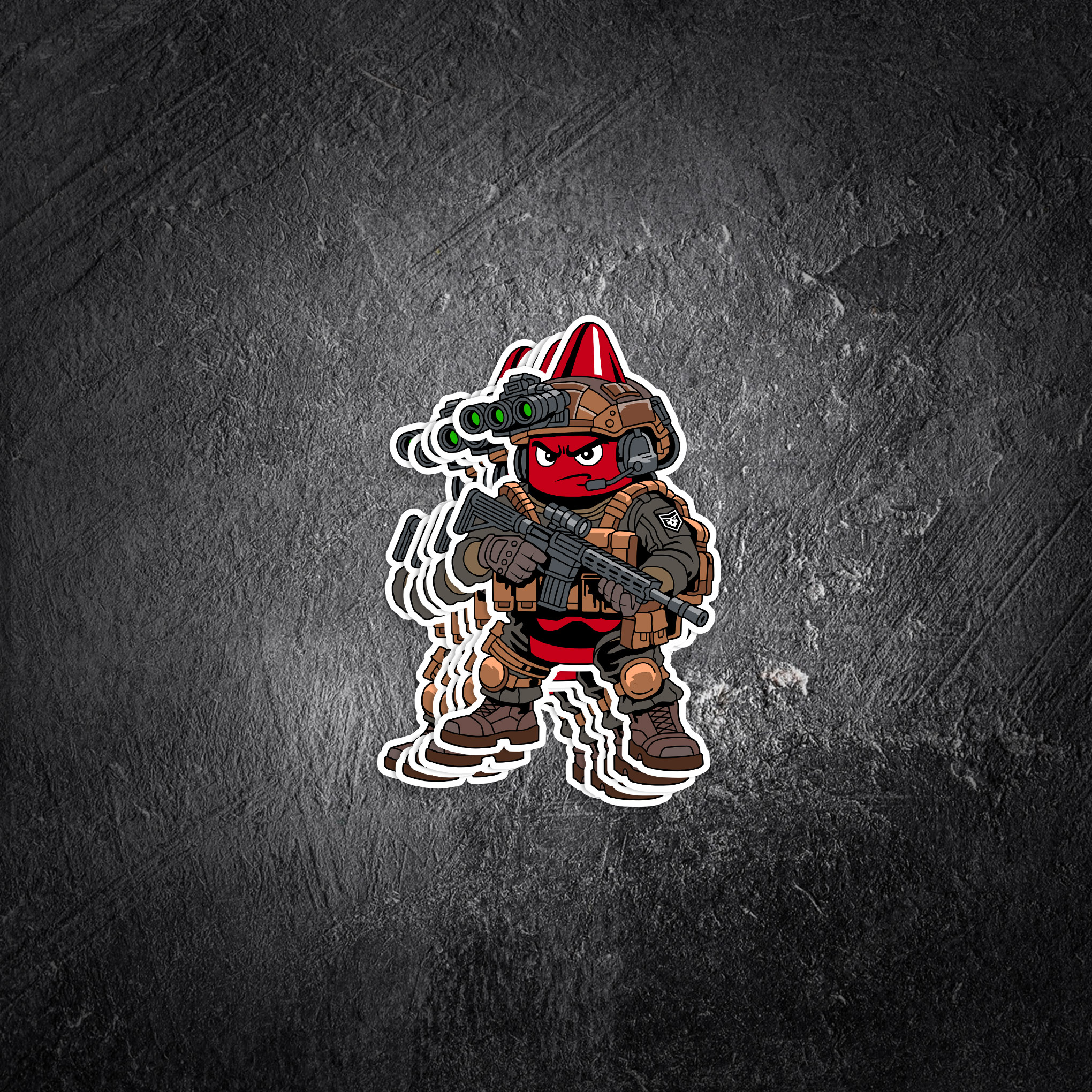 Tactical Crayon Vinyl Decal - PatchOps